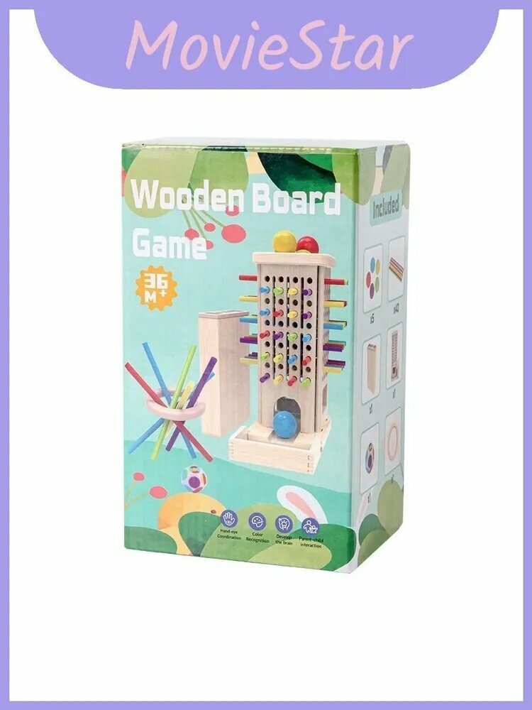 Деревянные кубики и игра для складывания durable wooden dice and stacking game for kids learning and parent engagement