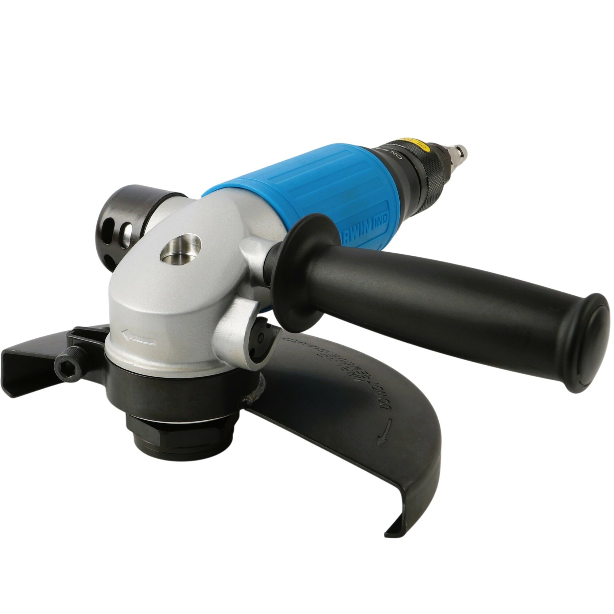 GARWIN INDUSTRIAL 803017-18-20 Пневматическая углошлифовальная машинка (УШМ) c поворотным включателем, 180 мм, 7600 об/мин, 1,8 л. с, промышленная