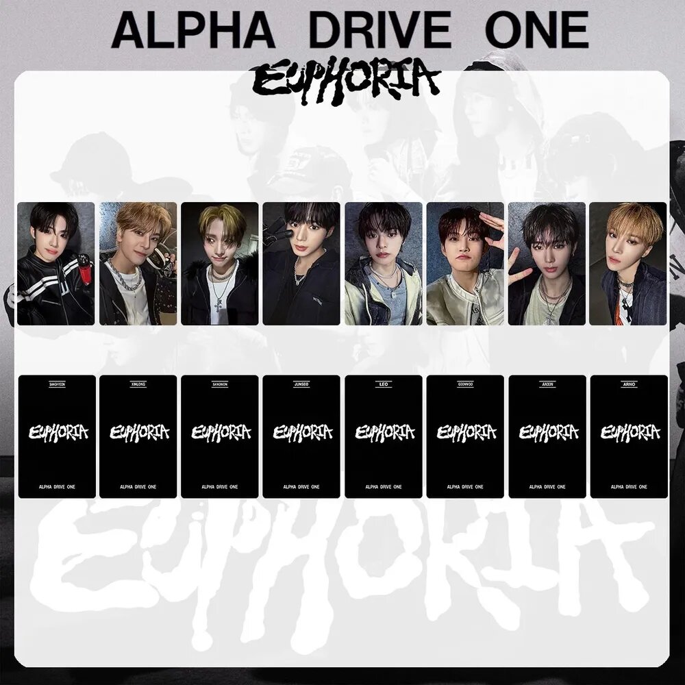 Карточки ALD1 EUPHORIA k-pop карточки коллекционные ALPHAD DRIVE ONE Фотокарточки 54 * 86 мм 8 шт