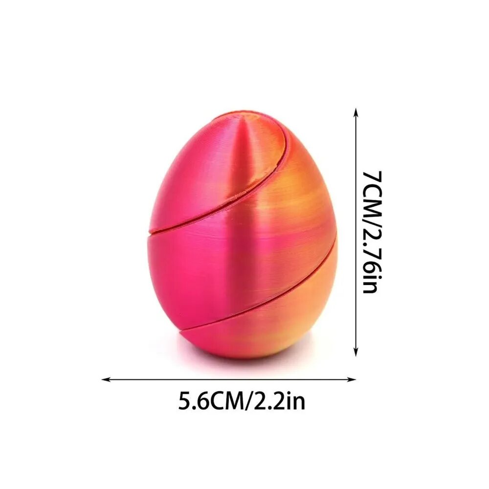 Цветной спиннер спиральные яйца для праздников и наград в классе, Red and blue