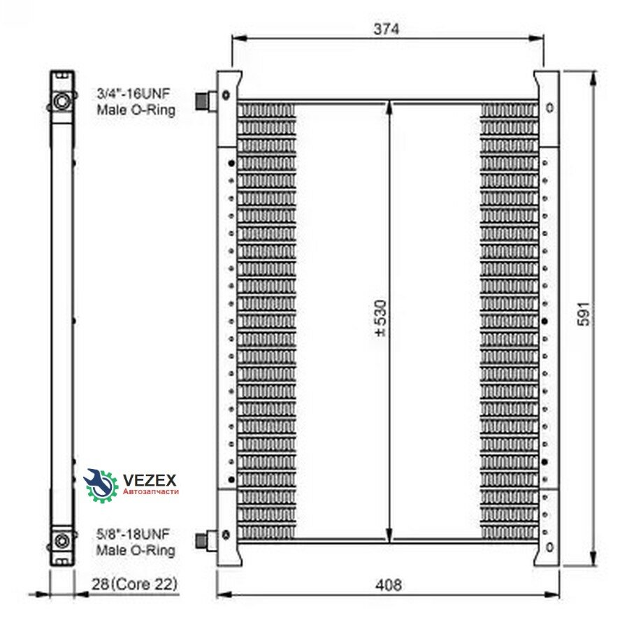 NRF 35064 35064 испаритель кондиционера, страна ввоза - польша