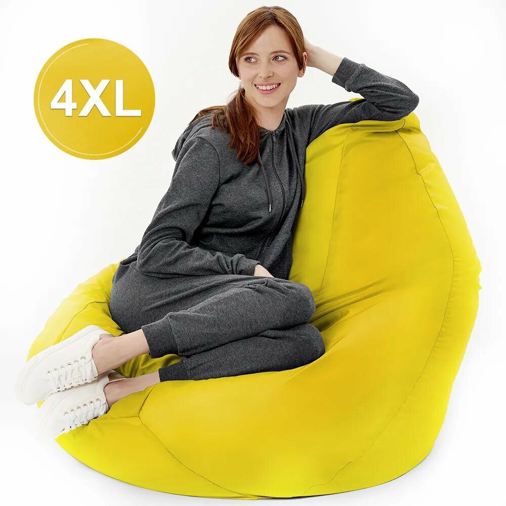 F78 Кресло мешок XXXXL комфорт, Оксфорд, 4XL, Желтый