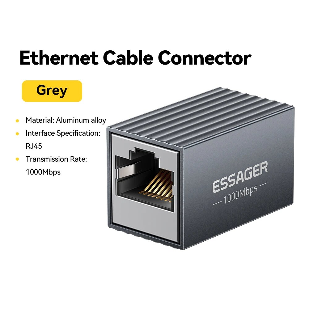 Кабель-переходник Essager RJ45 1Pc 1000Mbps