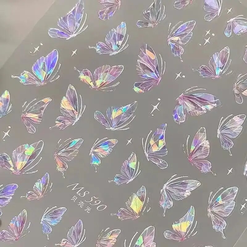 Голографические наклейки-бабочки Fairy Pure Desire