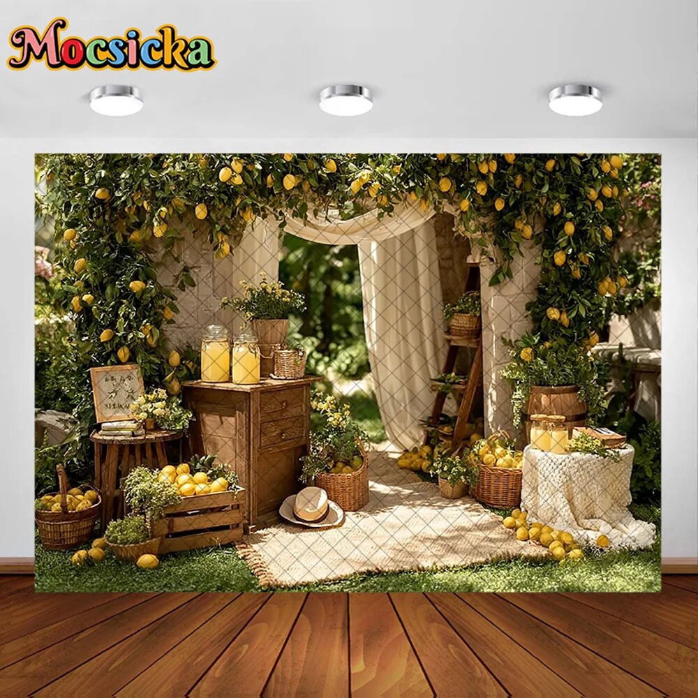 MOCSICKA Фон для фотосъемки виниловый летний Polyester 210x150cm, 11