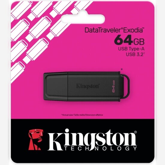 USB флешка Kingston DataTraveler Exodia 64Gb USB 3.2 Gen 1