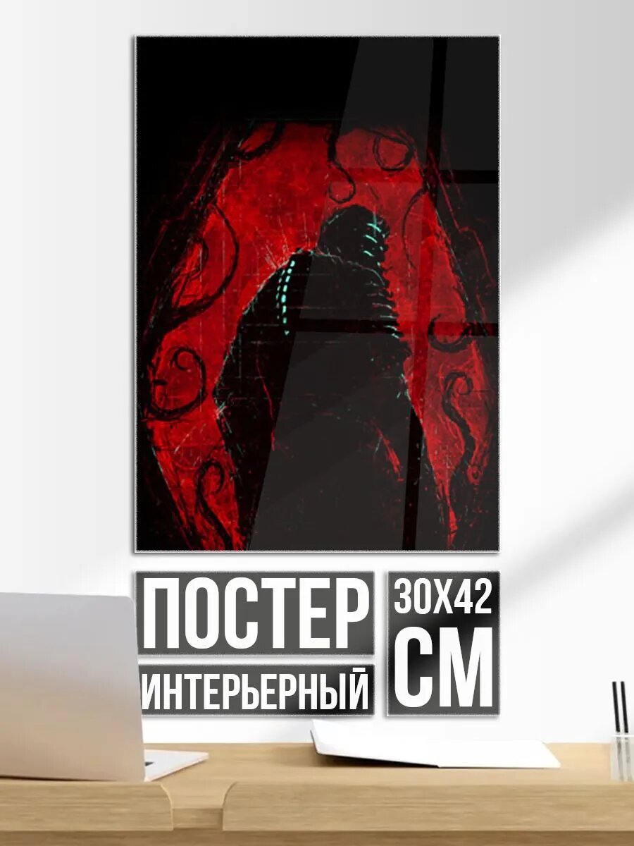 Постер на стену Dead space Айзек Кларк в броне