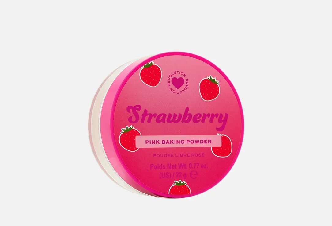 I Heart Revolution Strawberry Pink Baking Powder Рассыпчатая пудра для лица 22 г