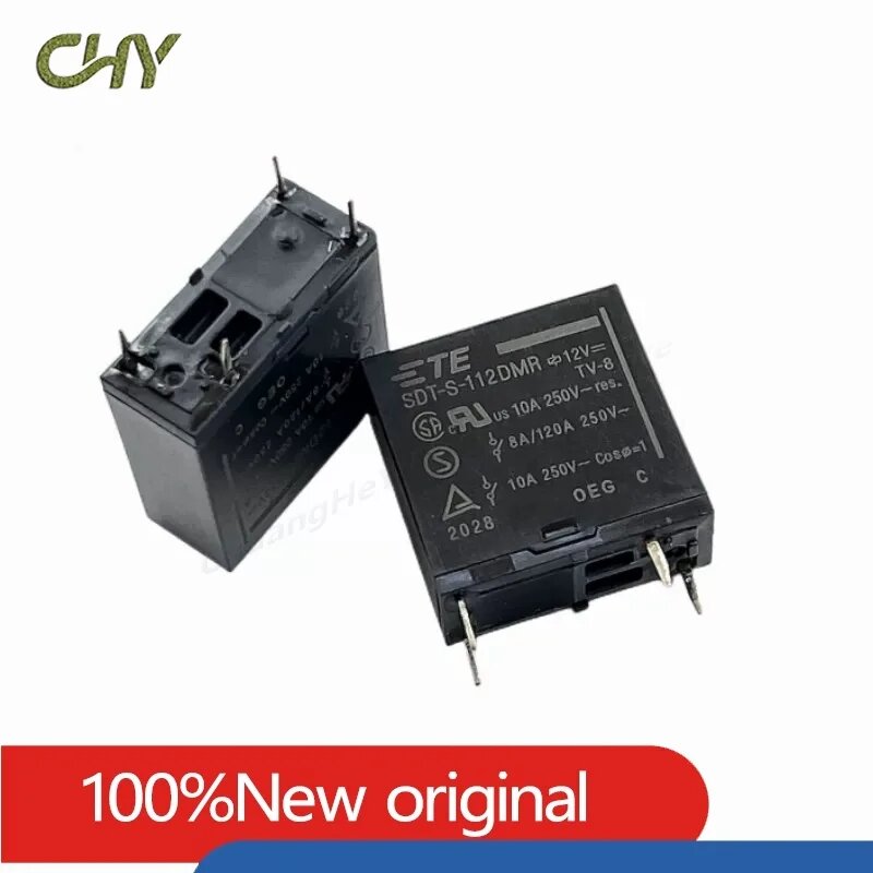 Реле TYCO SDT-S 12V, 4 контакта, 5A, Размер SDT-S-112LMR