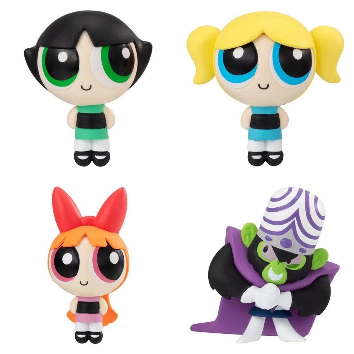 В наличии: Коллекционные фигурки героев Powerpuff Girls от Bandai (гашапон), персонажи Bubble Puff, Puff Monster, Choo