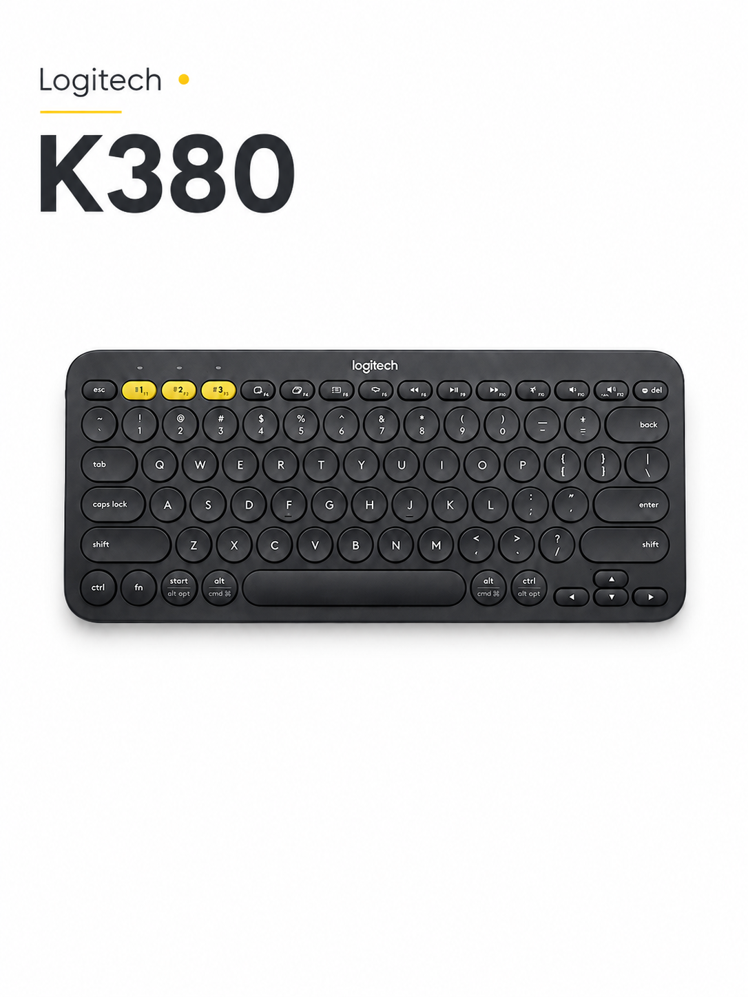 Logitech K380 черный беспроводная Bluetooth-клавиатура