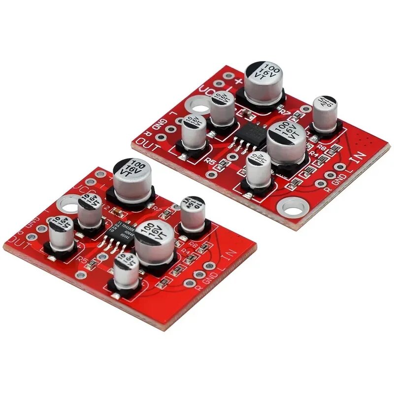 AD828 стерео предусилитель платы усилителя мощности TDA1308