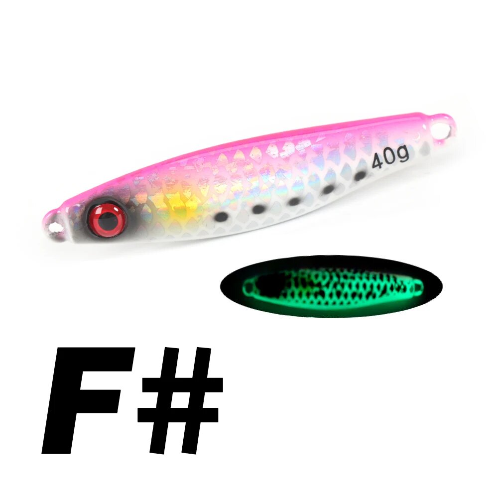 Металлическая приманка TOLU 3D глаза, 30g, COLOR F