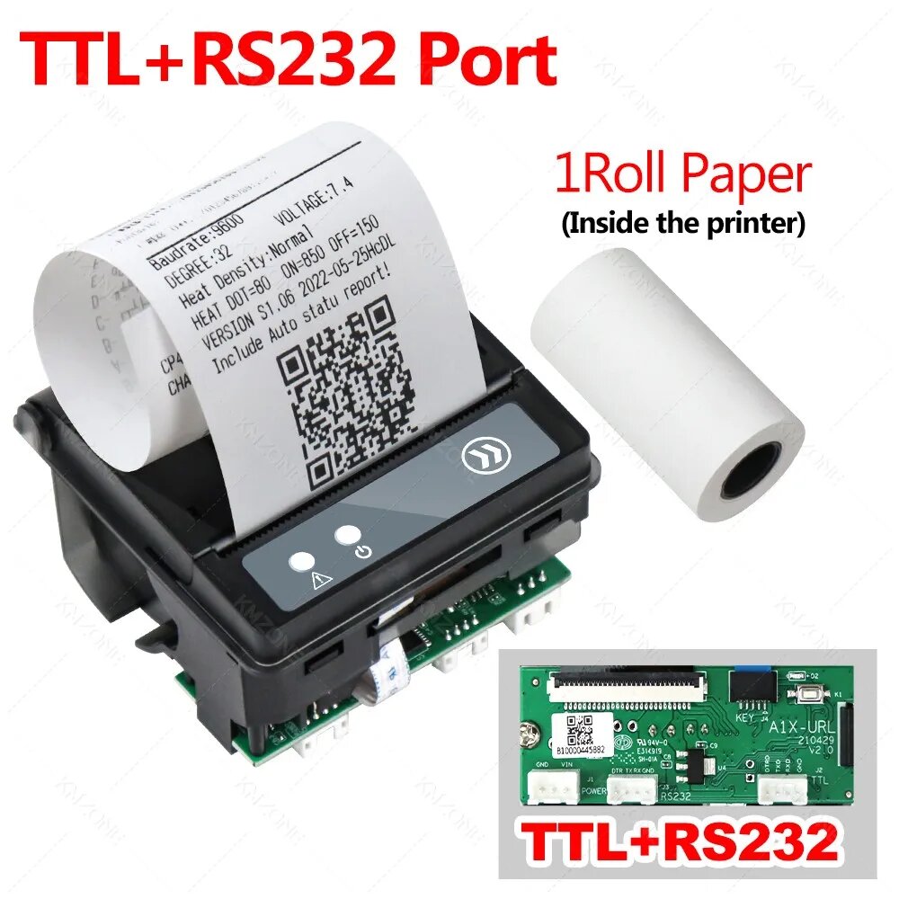 GOOJPRT Встроенный принтер для чековых билетов POS с интерфейсом RS232/TTL 5 В-9 В Windows Android 58 мм Мини-термопанельный принтер