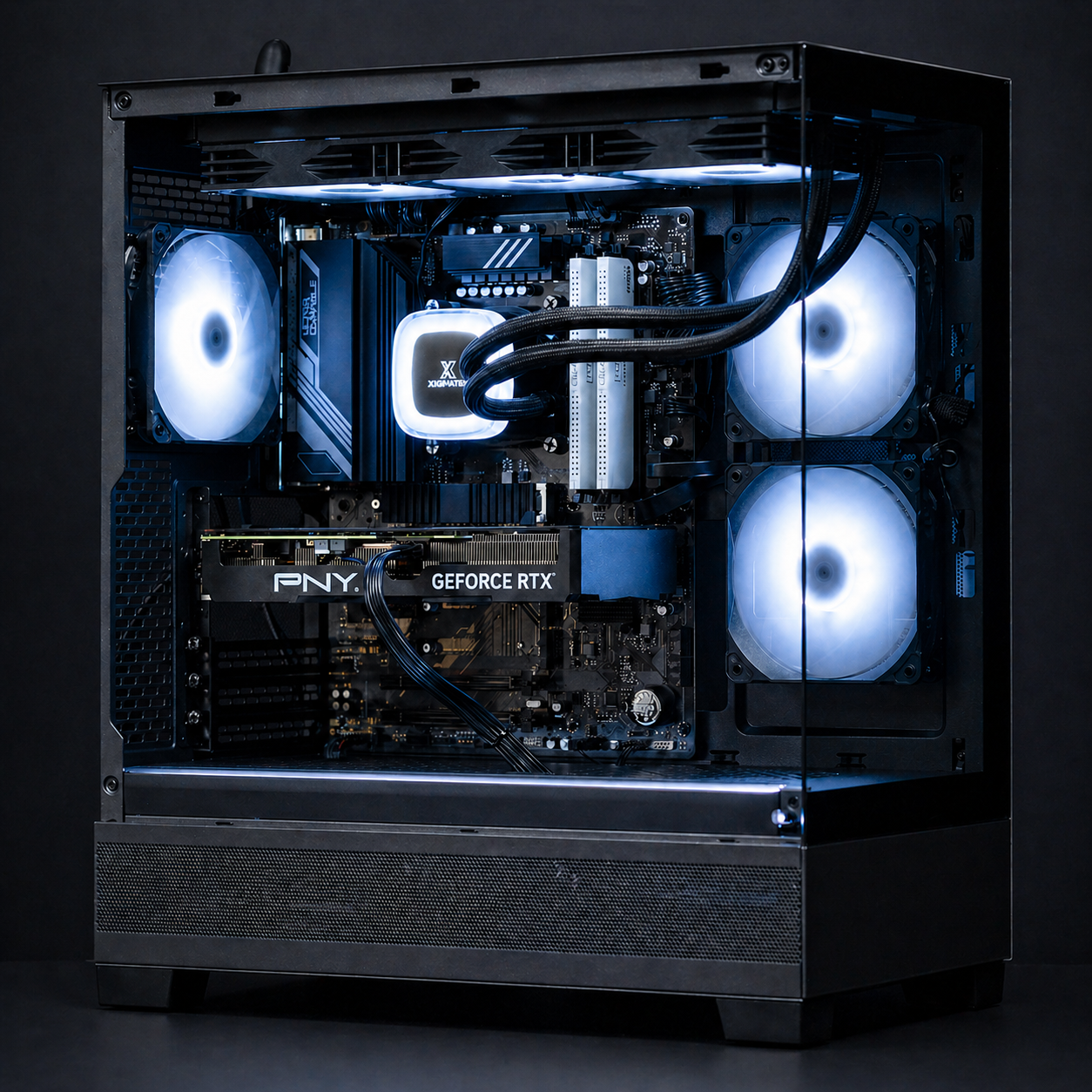 Мощный игровой ПК Ryzen 9 7950X, RTX 5060 Ti 16GB, SSD 2TB, 64GB DDR5, БП 700W, Phanteks 523 XT VIEW