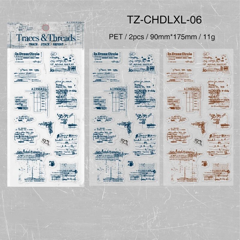 Набор наклеек Jianwu Traces and Threads TZ-CHDLXL-06
