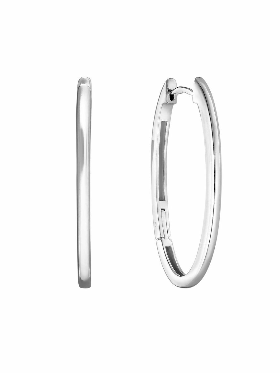 Серьги конго Balex, серебро, 925 проба, родирование