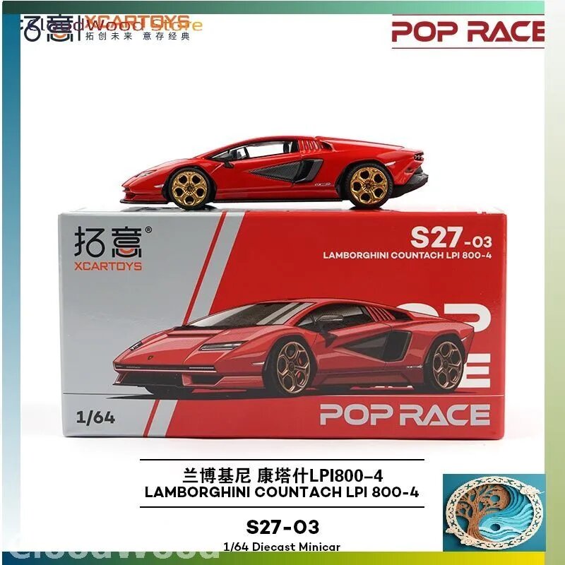 Коллекционная модель Lamborghini Countach LPI 8004 в эксклюзивном масштабе 1:64 от POP RACE изготовлена из сплава