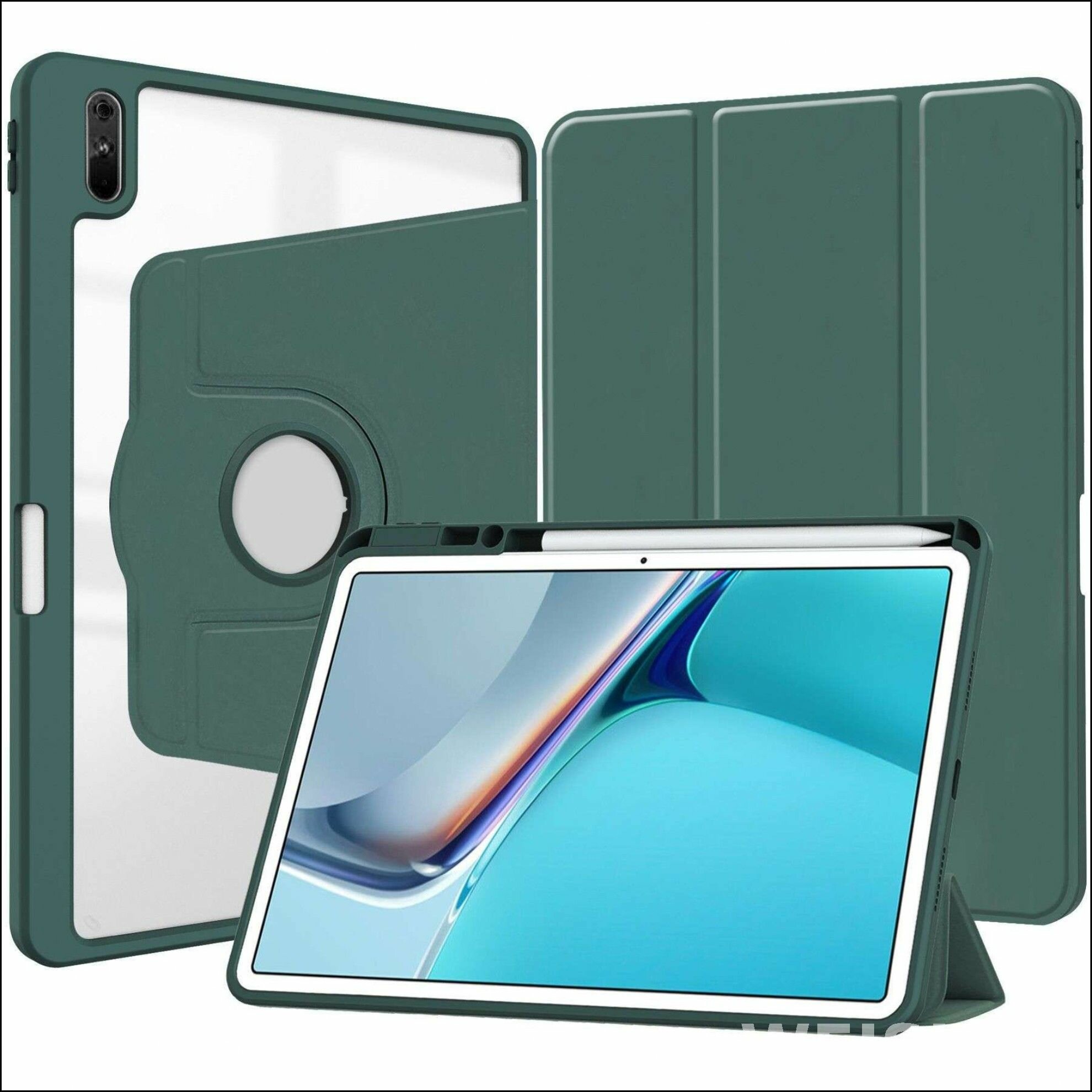 Поворотный чехол для планшета Huawei MatePad 10.4 2022 2020 BAH3-W59 L09 с держателем для карандашей