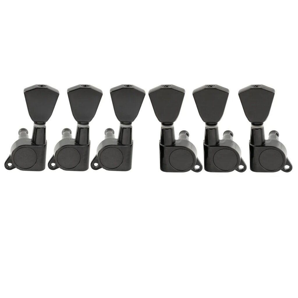 Колки для гитары 3+3, черные, Musiclily MX1345BK-3MX1346BK-3