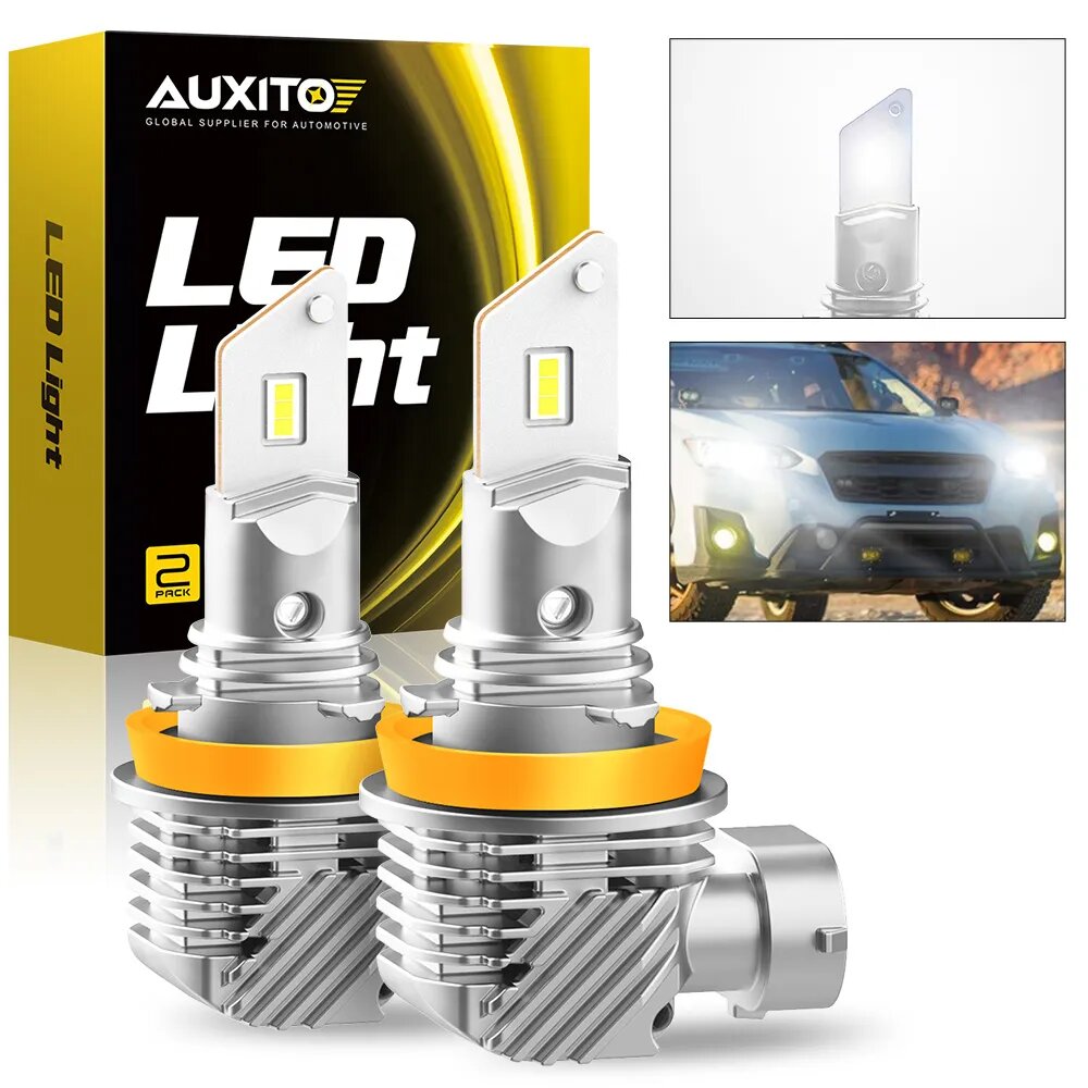 Лампа автомобильная H11, 2 шт. арт. Q10S-лампы h11 6000K 60W 12V 5530CSP