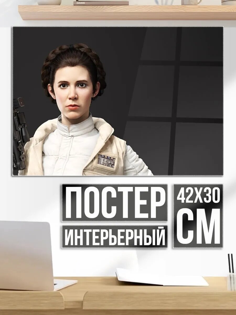 Плакат постер Принцесса Лея Органа