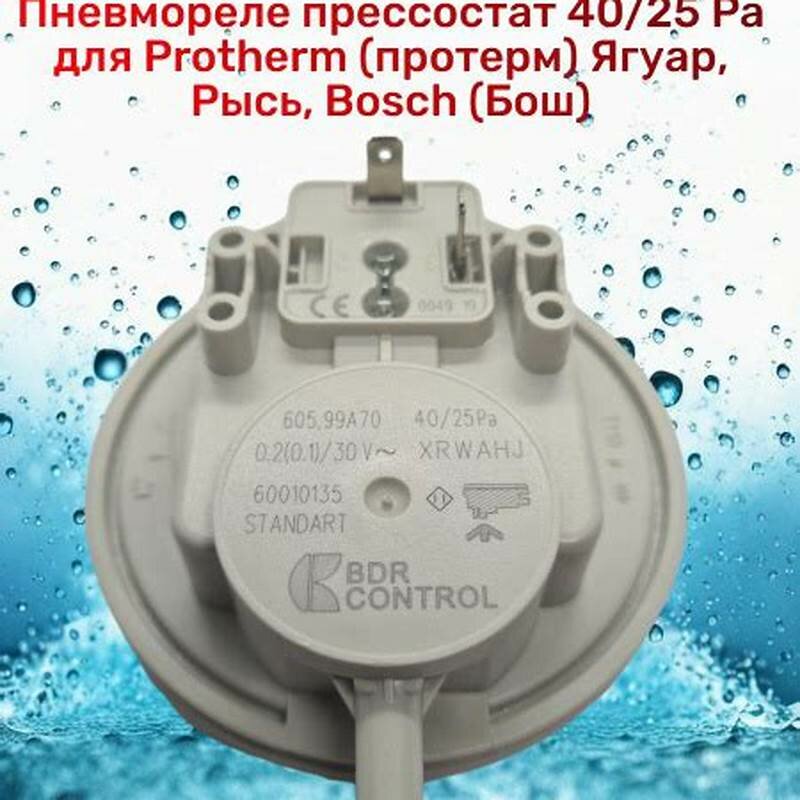 Пневмореле (прессостат) 48/35 Па, Protherm («Рысь», «Ягуар»)