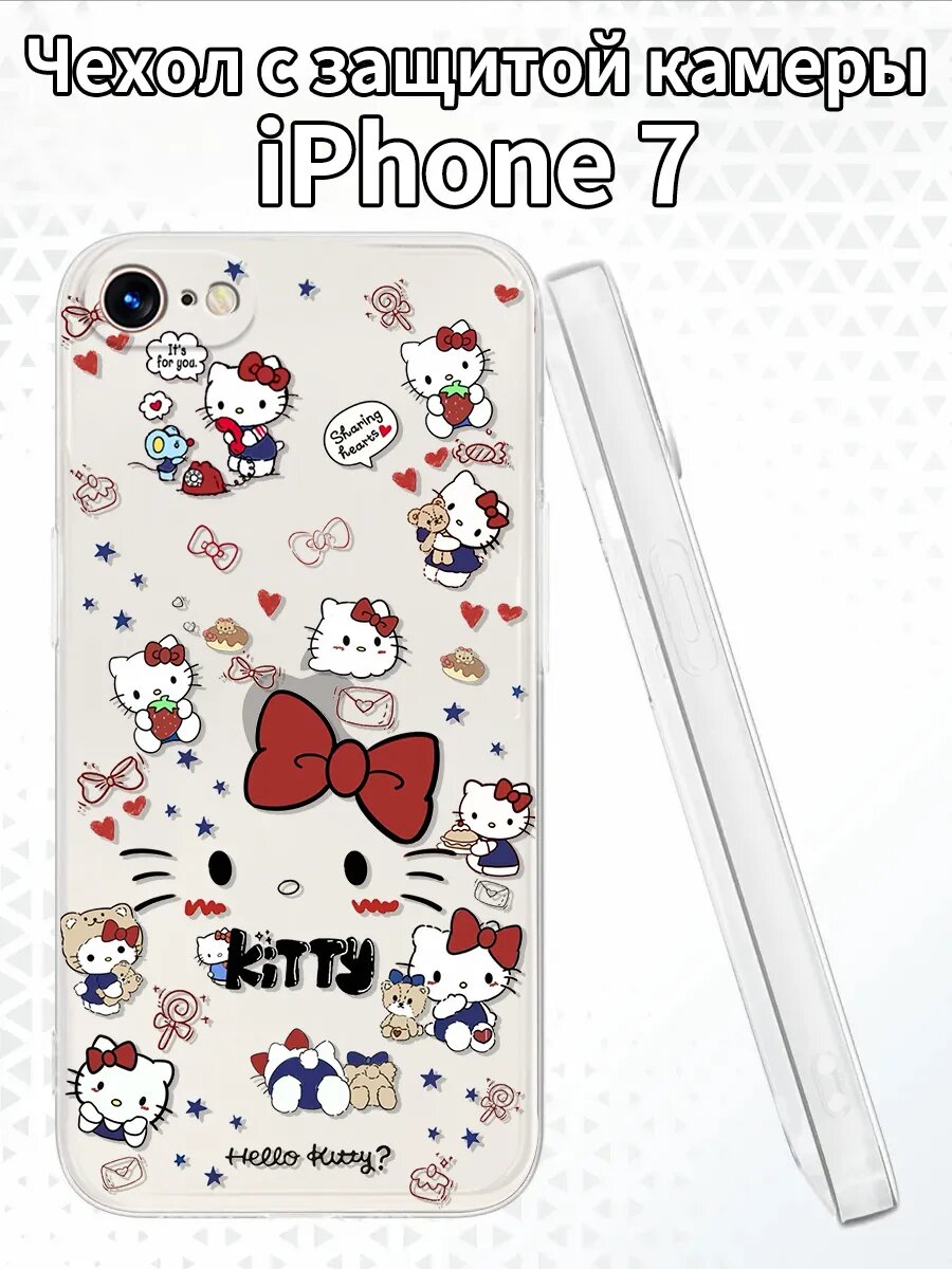 Чехол на iPhone7 с изображением Хелло Китти