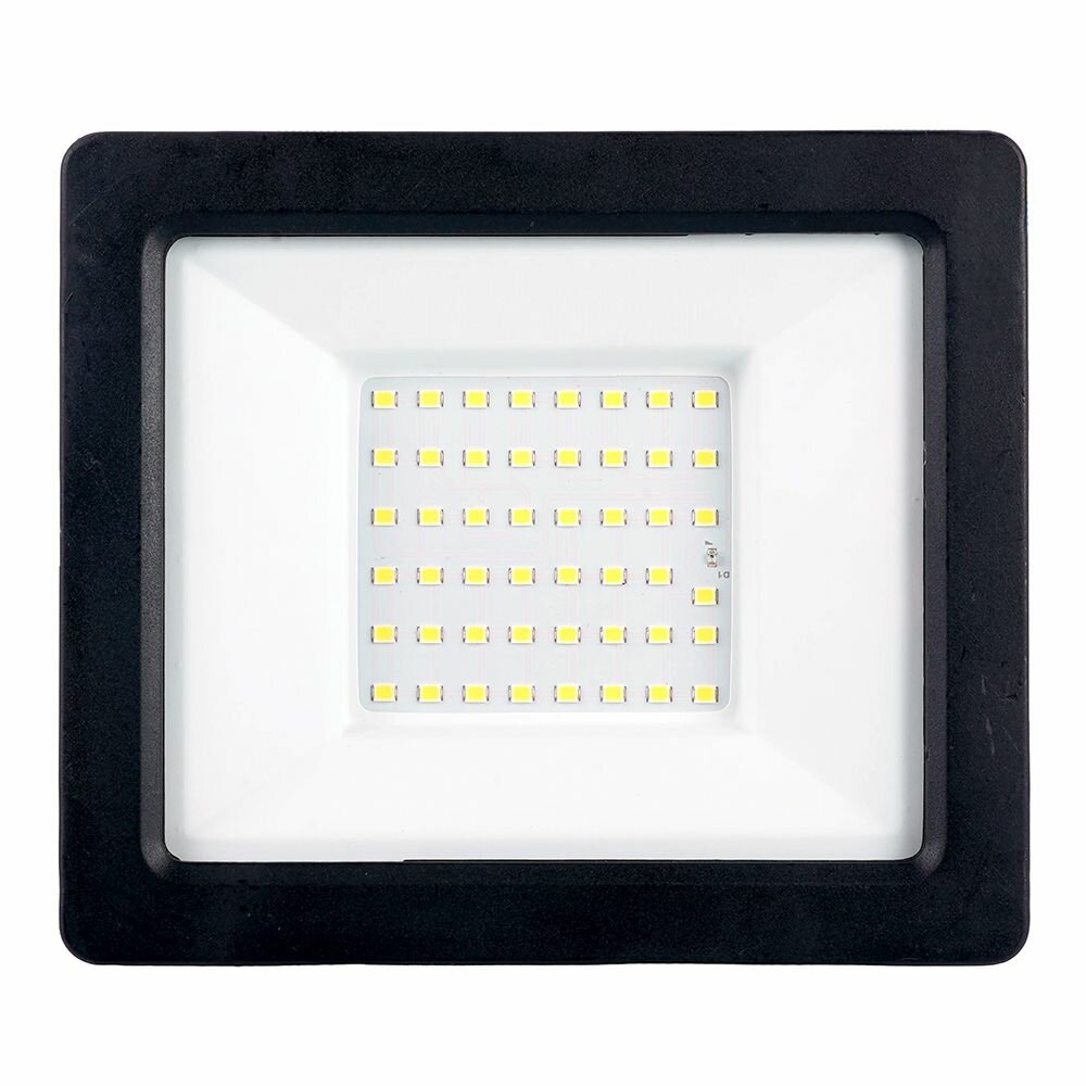 Прожектор светодиодный с датчиком освещенности 2835SMD 50W 6400K AC230V/50Hz IP65, LL-982 черный FERON 53142