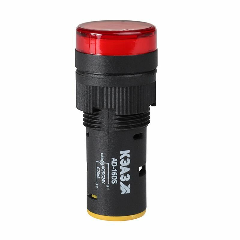 Лампа AD16DS(LED) матрица D16мм красн. 24В AC/DC КЭАЗ 357840 (Упаковка 4 штуки)