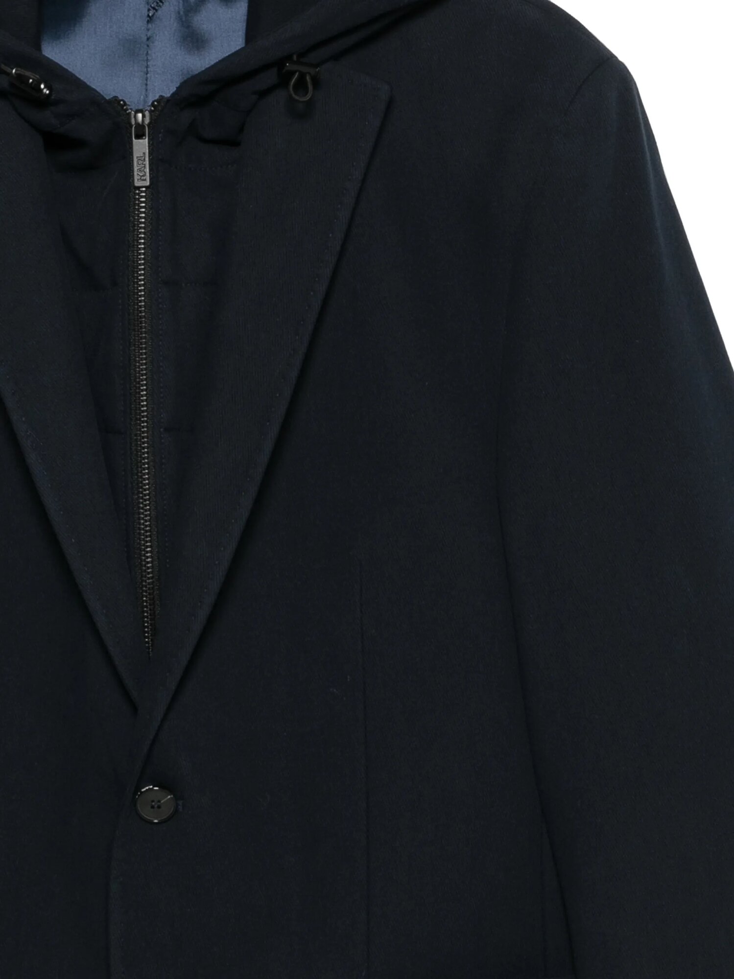 Куртка Karl Lagerfeld Hooded single-breasted jacket, размер 48 — фото 1