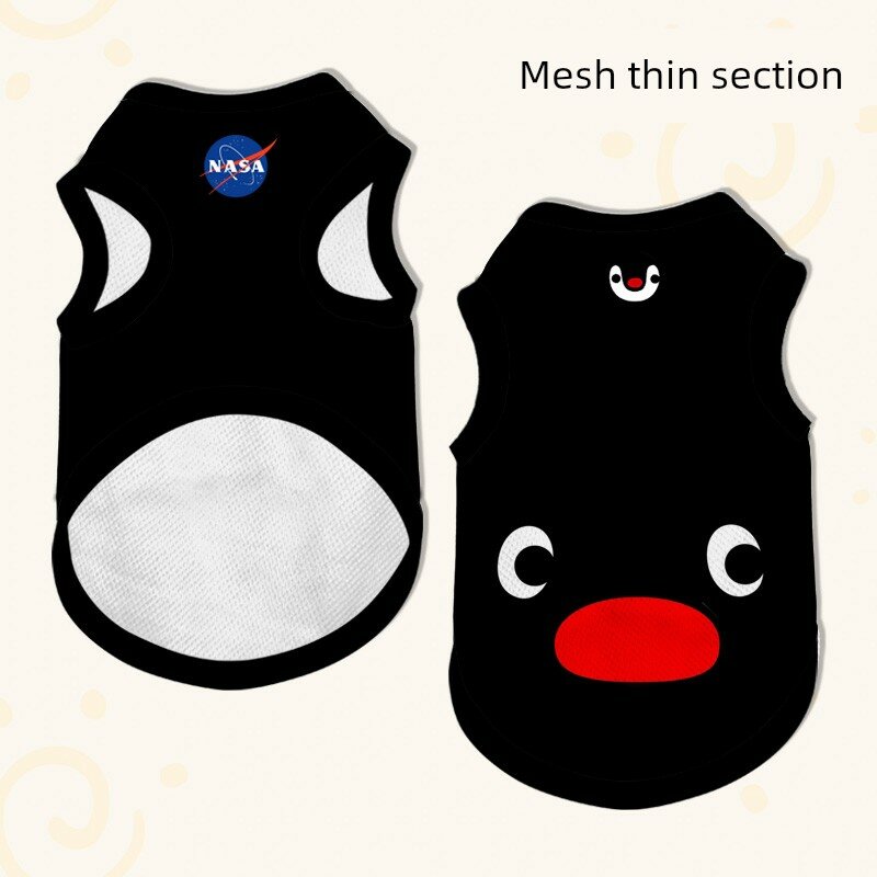 Сетчатый жилет с коллаборацией NASA и Pingu для собак и кошек - размеры XS до 6XL (1-80 фунтов)