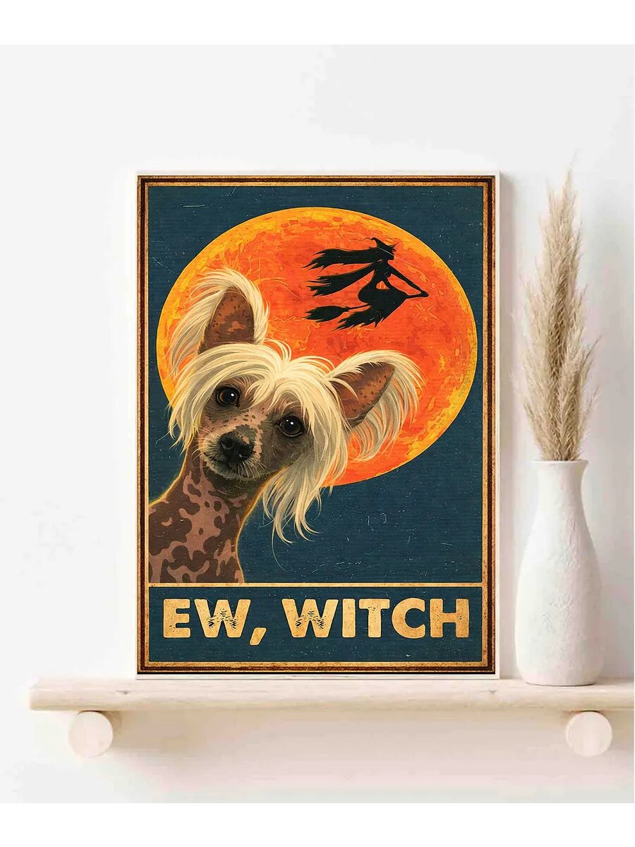 Китайская хохлатая собака, EW Witch, Плакат 30x42см