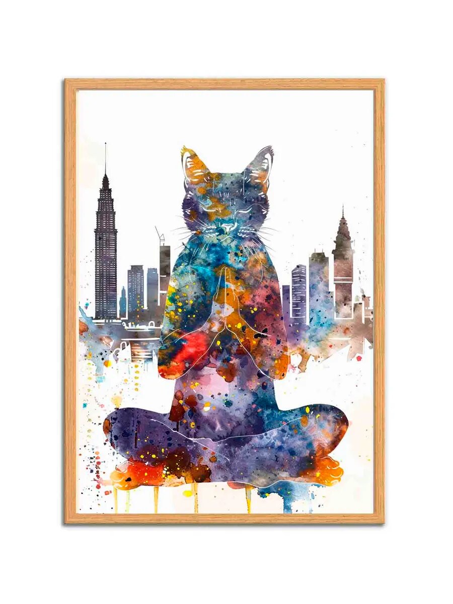 Корат Кэт Йога 5, Плакат 30x42см