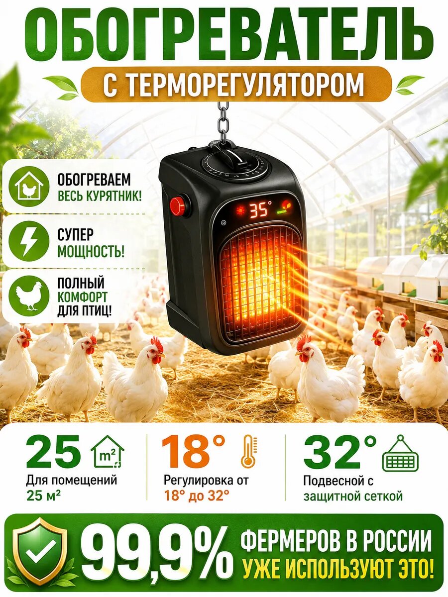 Инфракрасная лампа для цыплят