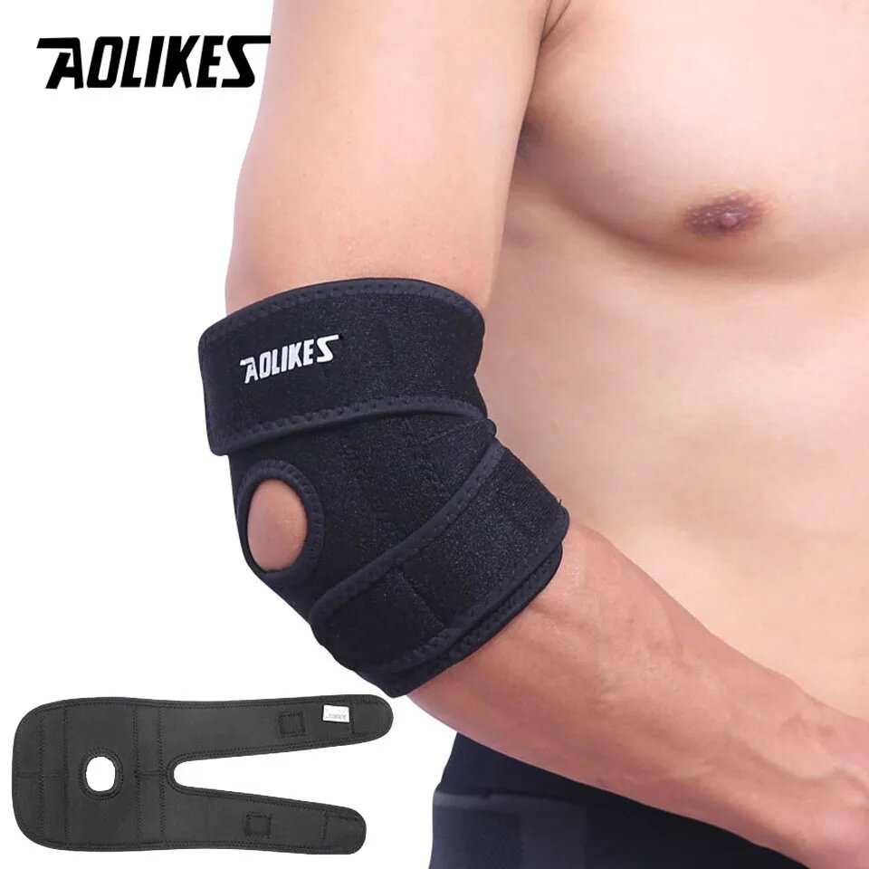 Бандаж для локтя Aolikes Черный, All Black