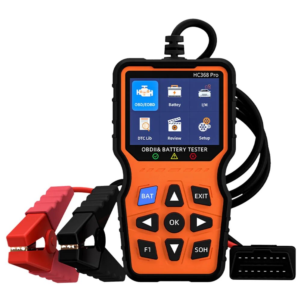 Универсальный Автомобильный Диагностический Тестер HC368 Pro: Сканер OBD II, Тестер Аккумуляторов, Считыватель Кодов