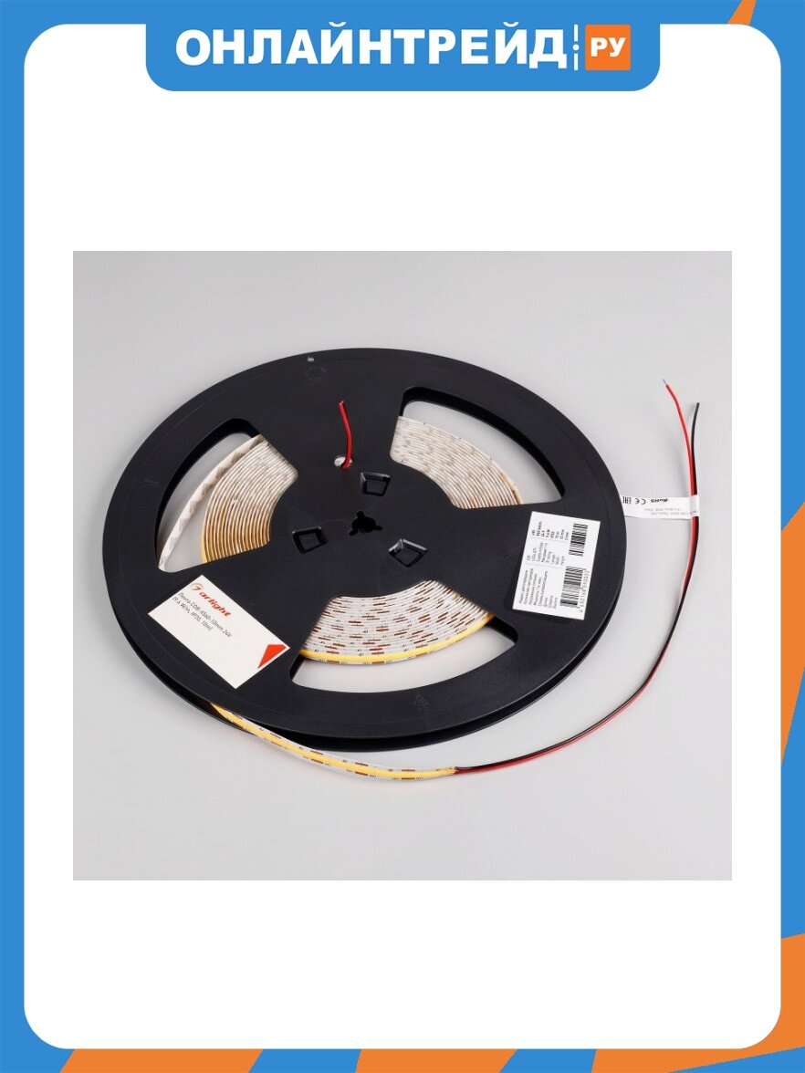 Светодиодная лента Arlight COB-X560-10mm 24V Warm3000 (9.6 W/m, IP20, 10m) (Упаковка 10 метров)
