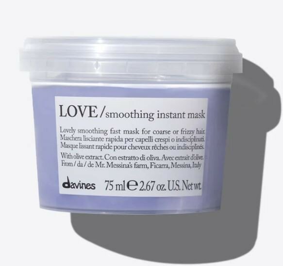 Davines Love Smoothing Mask Маска для разглаживания завитка 75 мл