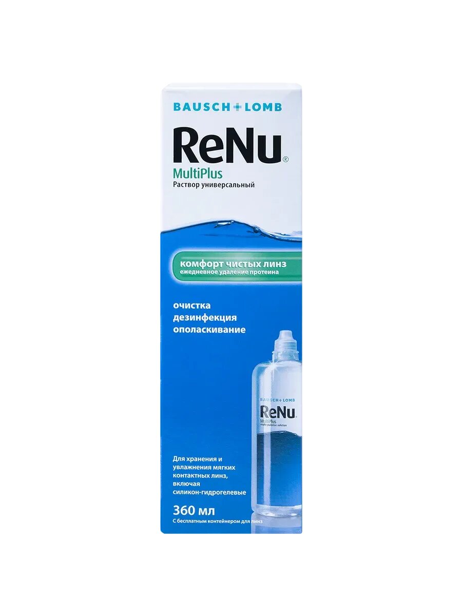 Renu Multiplus раствор для линз универсальный 360 мл 1 шт