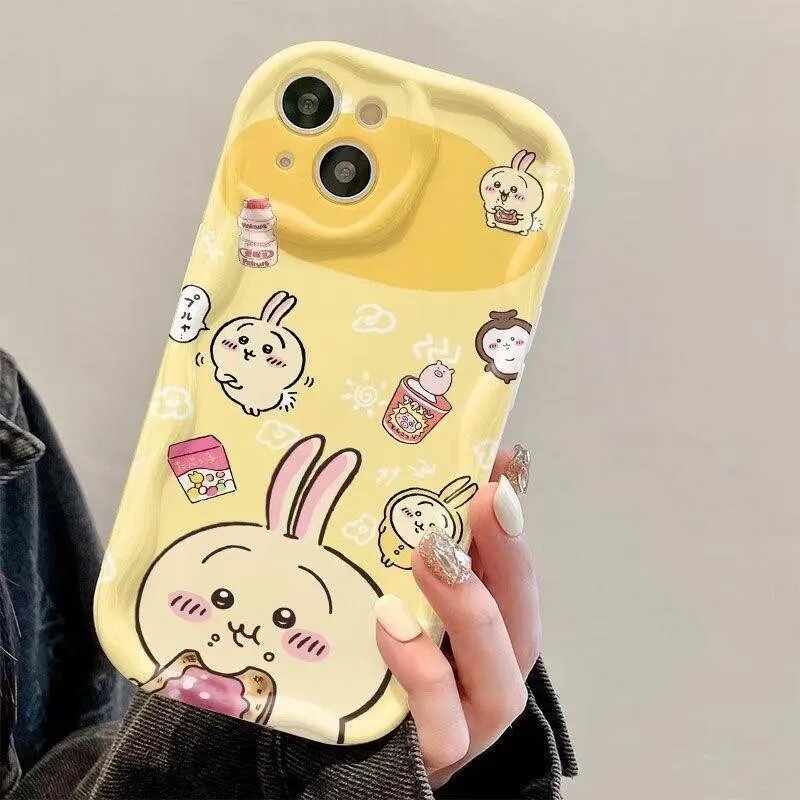 Чехол Chiikawa Усаги для iPhone 17 Pro Max 16 15 Pro 14 13 12 11 Usagi Baby Cream, iPhone15PROMAX