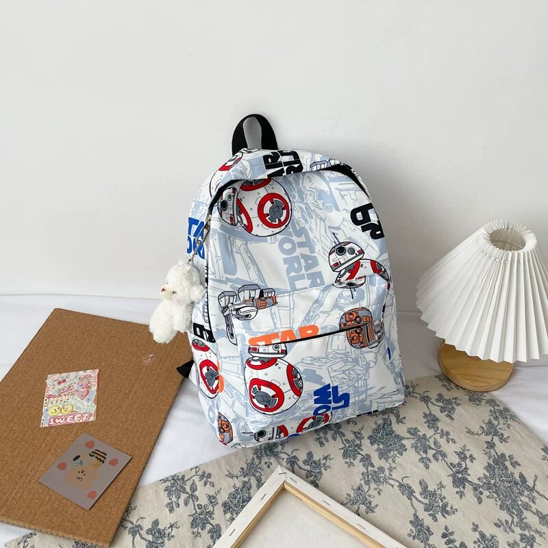 Ультралегкий детский рюкзак для школьников 3-6 классов, бело-красный плечевой рюкзак