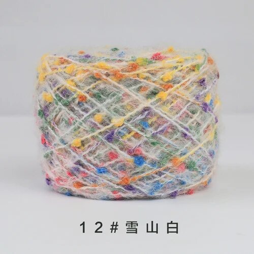 Мохерная пряжа Rainbow Color Dot 12