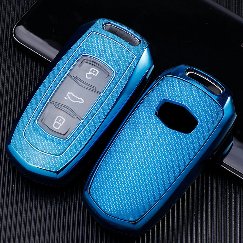 Чехол для ключа автомобиля Geely Emgrand GS, Boyue, Vision X6, BoRui, BinRui - Синий