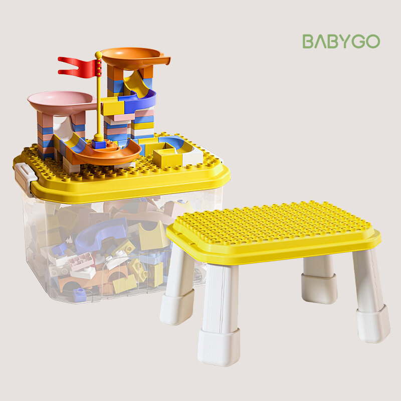 BABYGO 86-штучный набор крупных строительных блоков с контейнером для хранения для малышей 3-6 лет