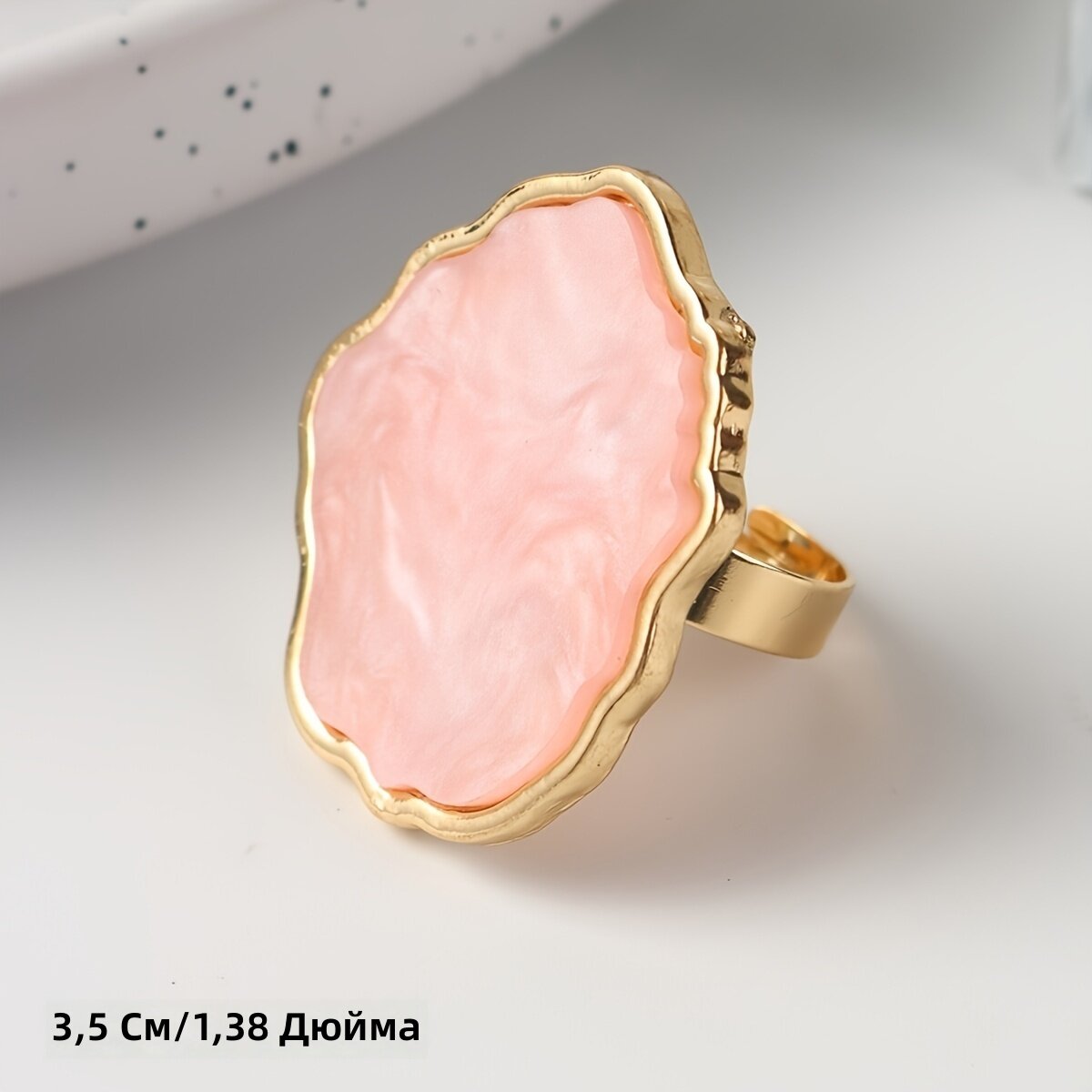 Палитра для нейл-арта из смолы в виде кольца, неправильной округлой формы, цвет G-612