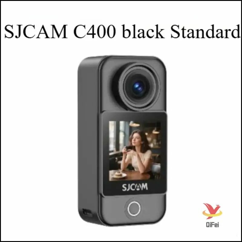 Спортивная камера SJCAM C400 black Standard 4K , Action Camera Портативная стабилизированная камера ночного видения Vlog Outdoor Live Streaming Видеорегистратор для видеорегистратора на велосипеде-x
