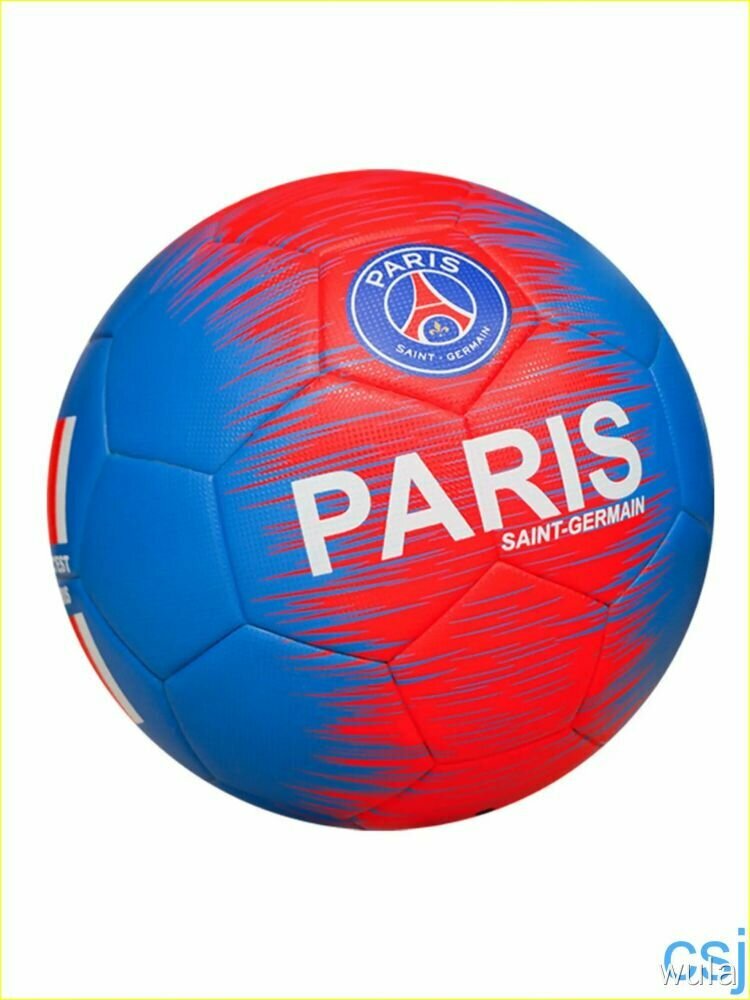 Мяч футбольный Paris Saint-Germain 5 размера синий красный дизайн для тренировок и игр Сфера