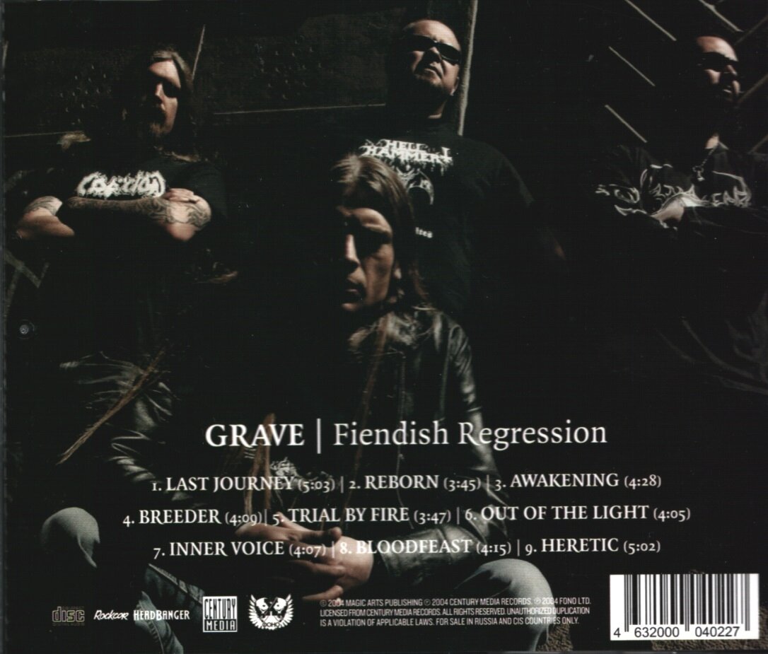 Компакт-диск Grave — Fiendish Regression (RU)(CD) — фото 1