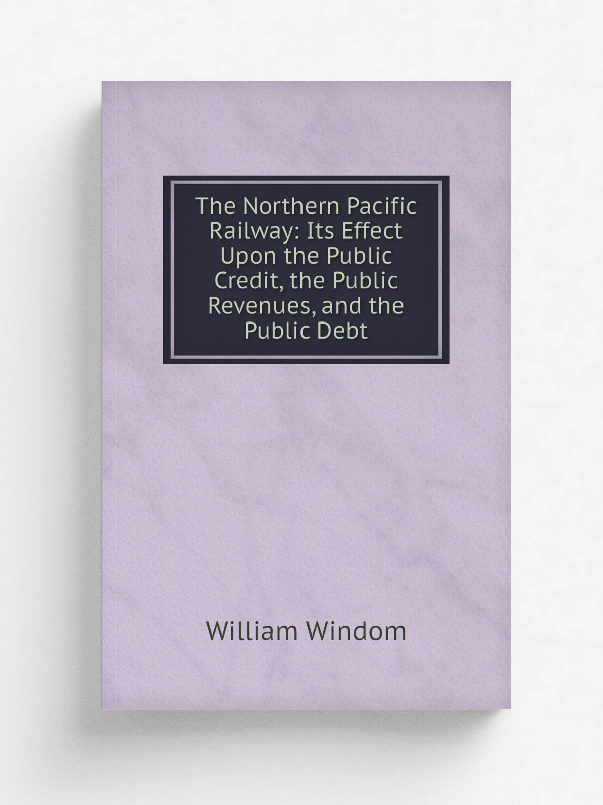 The Northern Pacific Railway: Its Effect Upon the Public Credit, the Public Revenues, and the Public Debt